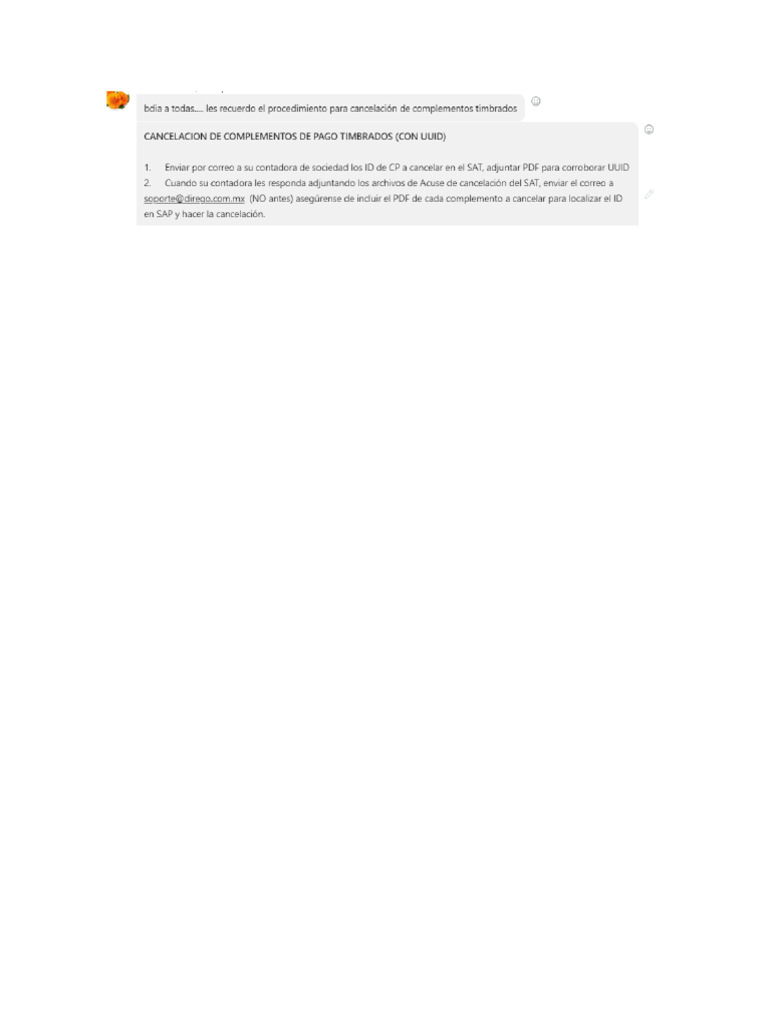 Cancelacion Complementos | PDF