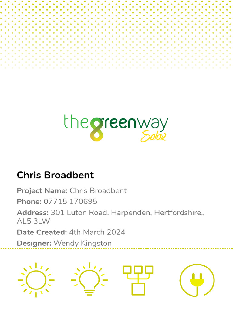 Chris Broadbent Full Solar Proposal | PDF