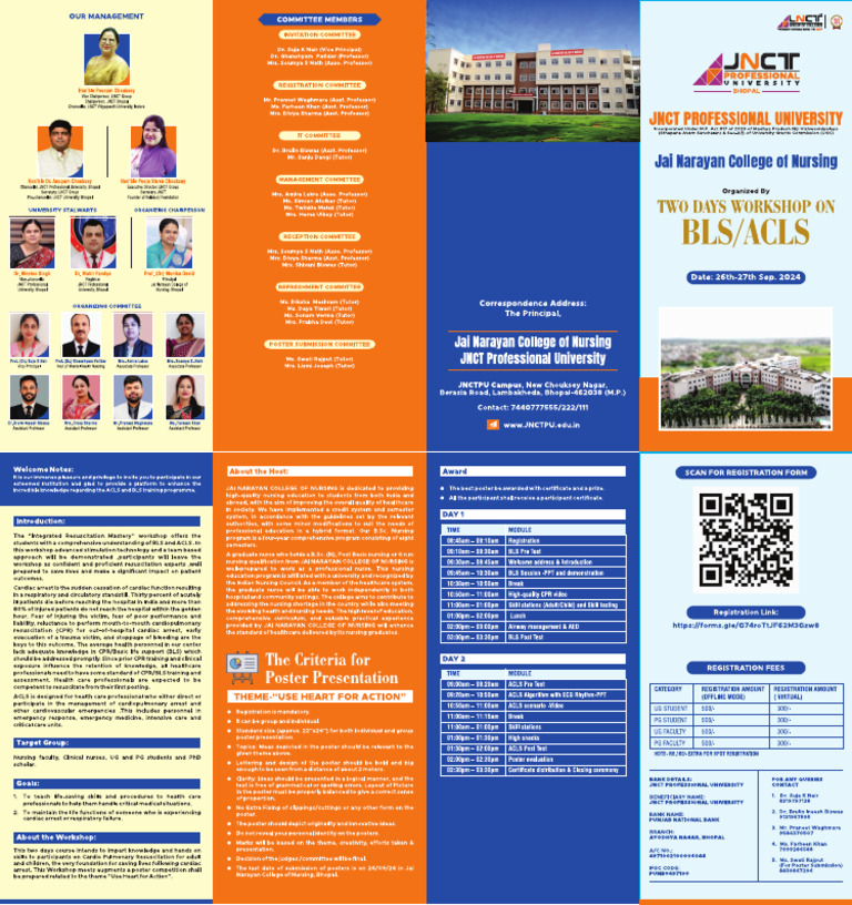 Workshop On BLS & Acls Final Brouchure PDF | PDF