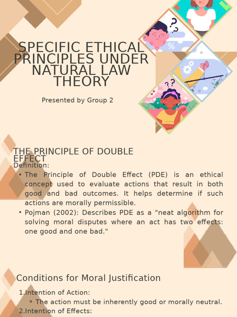 Specific Ethical Principles Under Natural Law Theory 2 | PDF