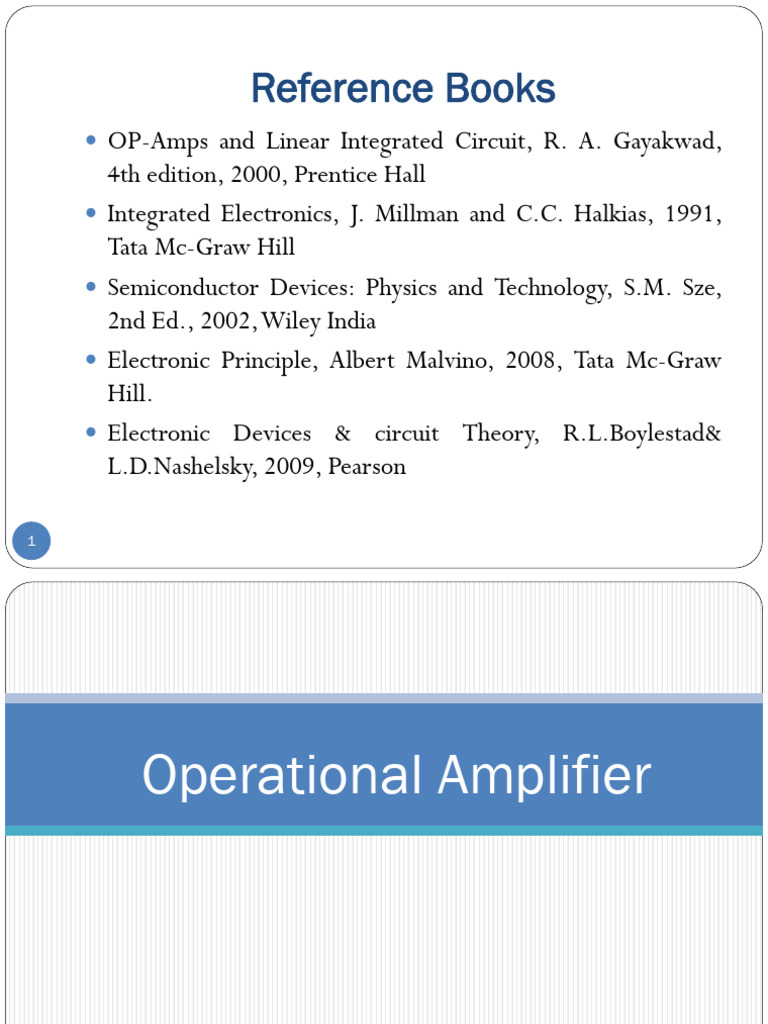 Operational Amplifier | PDF