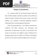 Pledge of Commitment Template | PDF