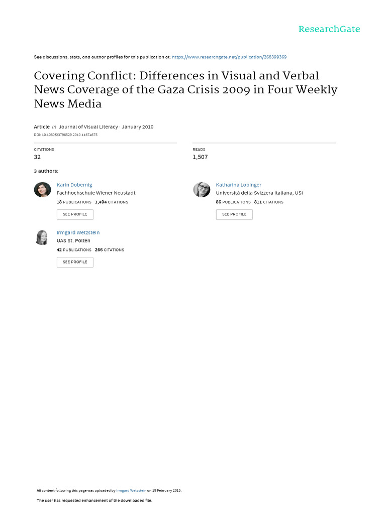 Covering Conflict Differences in Visual and Verbal | PDF