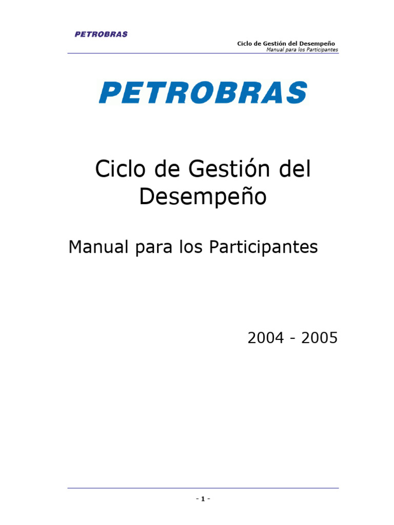 Manual Última Versión 2 Petrobras | PDF