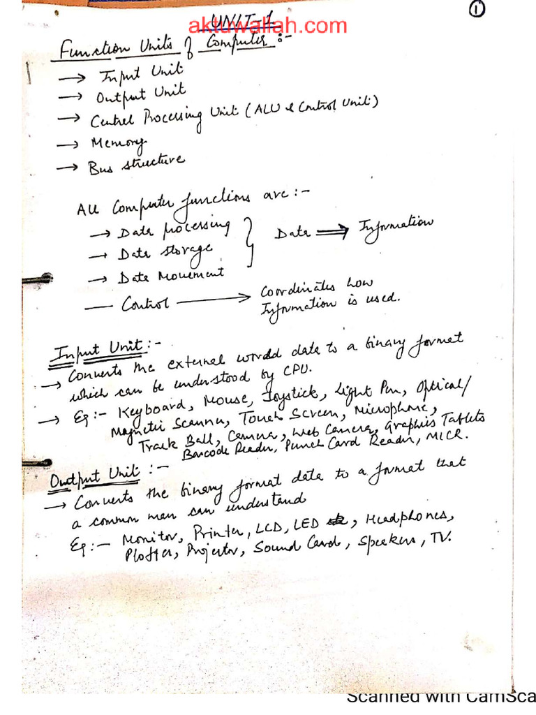 COA Complete Notes - Watermark | PDF