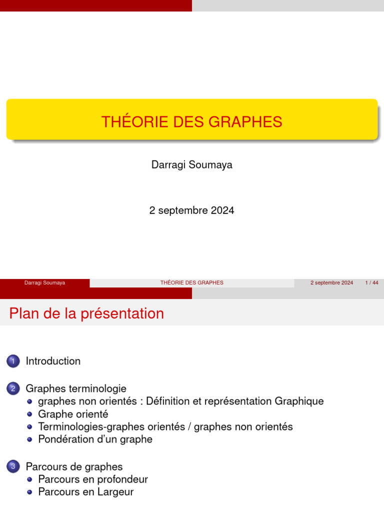 Presentation Graphe | PDF