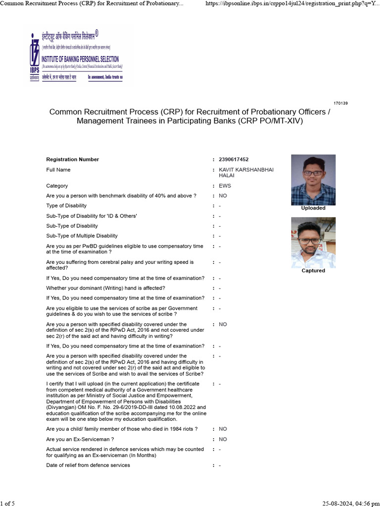 Common Recruitment Process (CRP) For Recruitment of Probationary ...