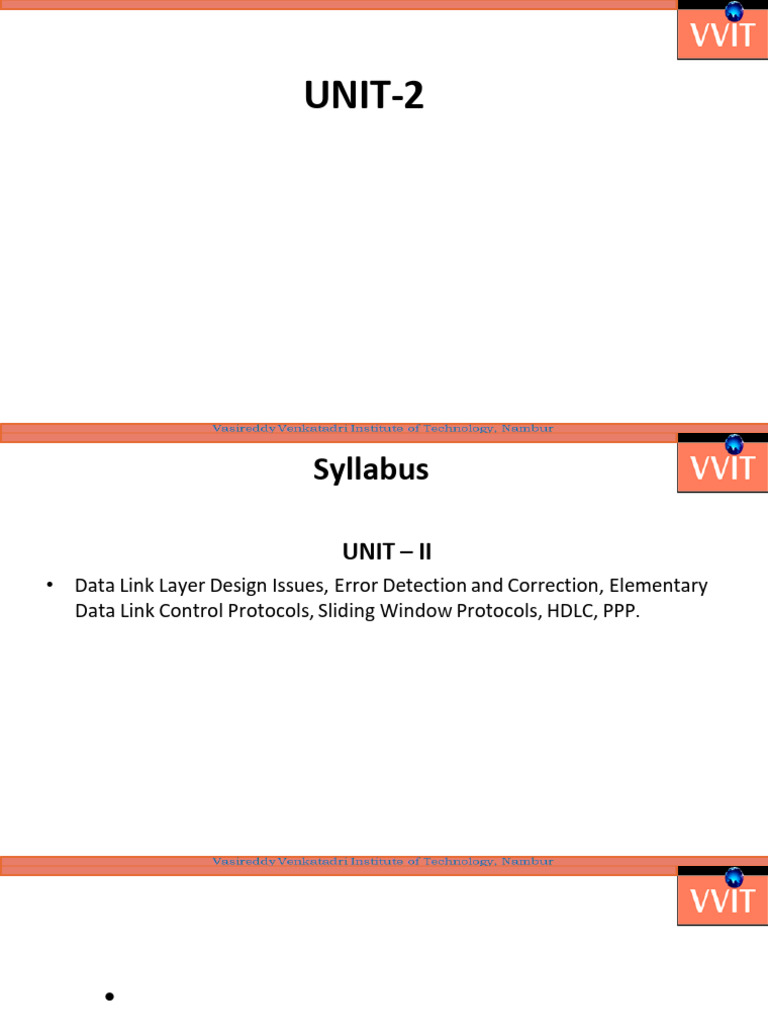 R20 III CN UNIT-II Data Link Layer | PDF