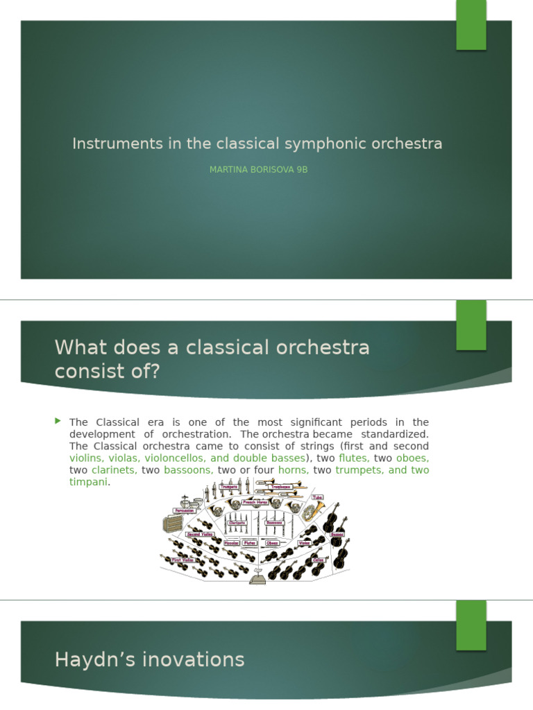Instruments in The Classical Symphonic Orchestra | PDF