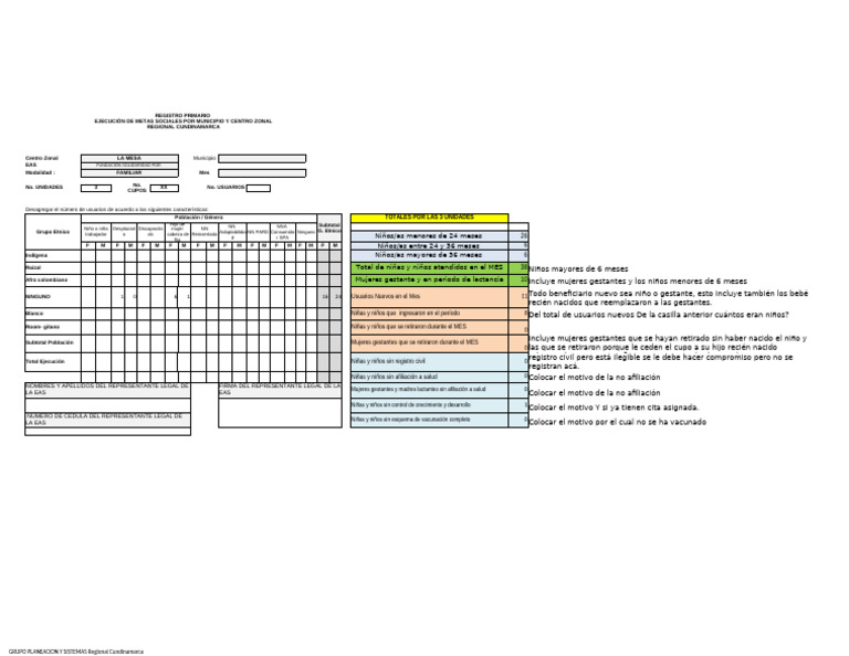 FORMATO_METAS SOCIALES_ACTUALIZADO | PDF