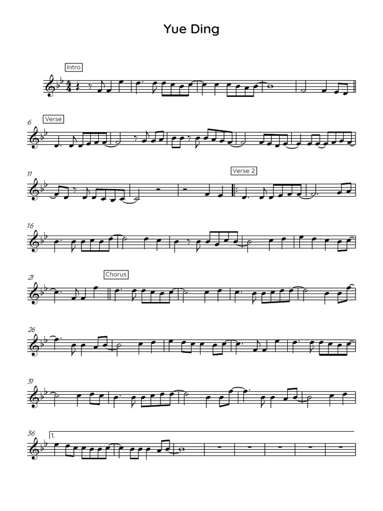 Yue Ding - Full Score | PDF