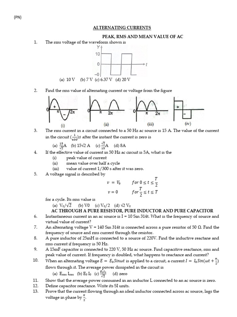 Alternating Currents | PDF