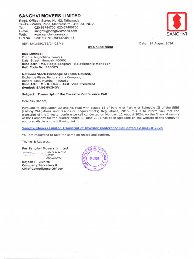 Sangh Filin 2024 | PDF