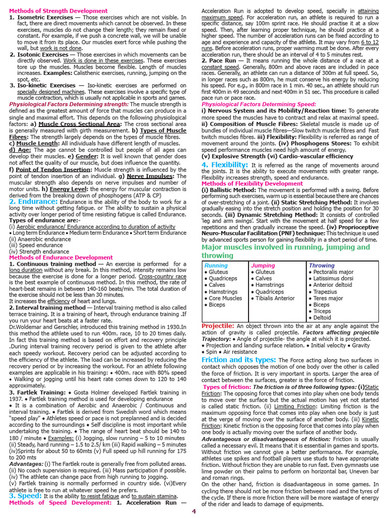 Physical Education Notes by Subhash Dey 4 | PDF
