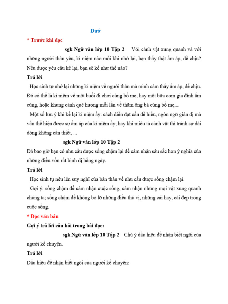 Soan Bai Duoi Bong Hoang Lan Ket Noi Tri Thuc | PDF