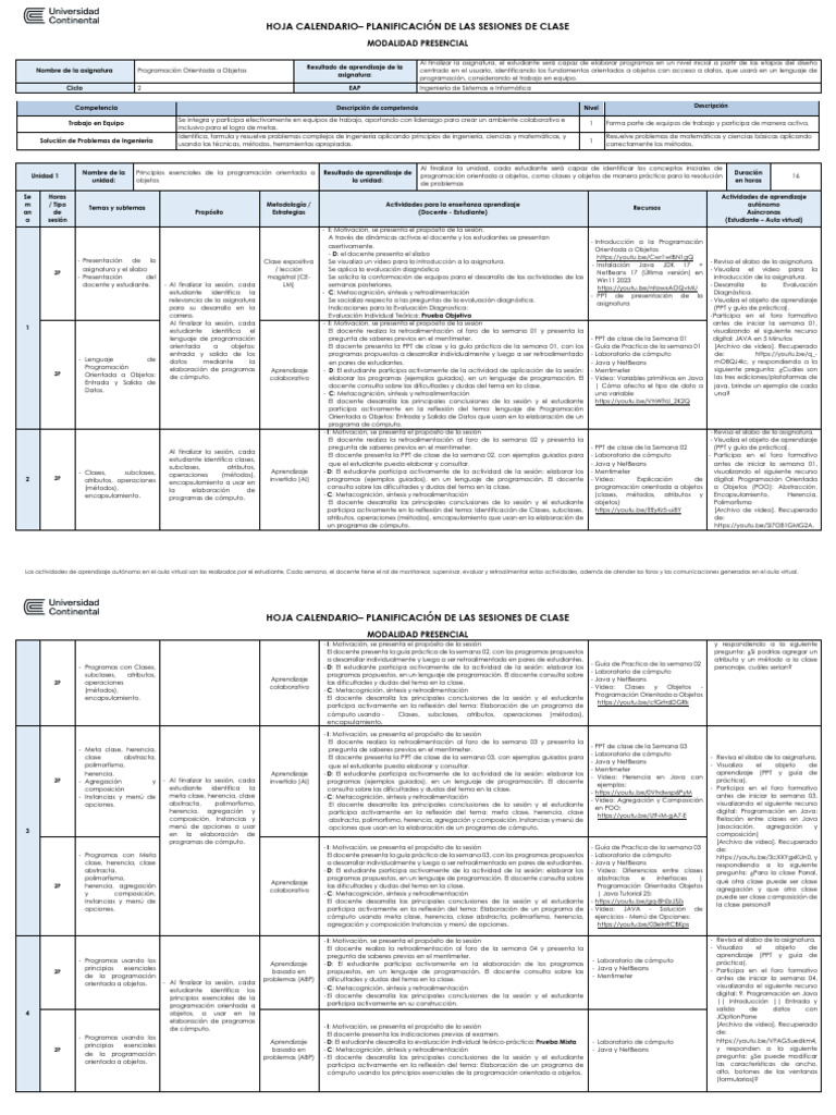 HC 24UC00098 Programación Orientada A Objetos 2024 | PDF