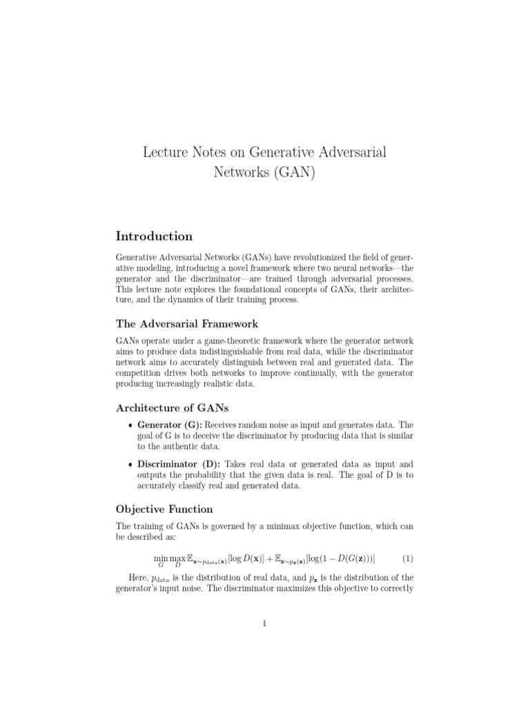 Generative Adversarial Networks Gan Pdf