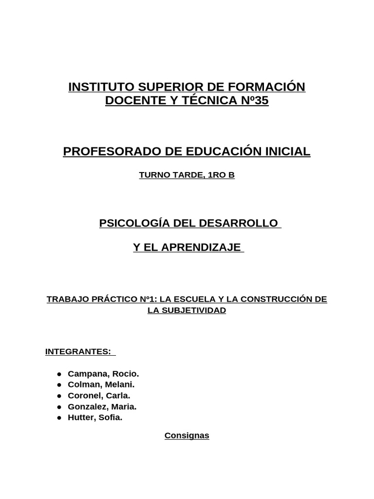 TP Psicologia | PDF