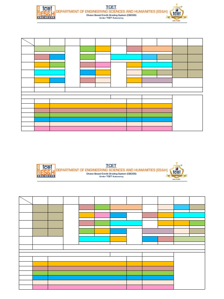 Class Time-Table FE Semester - I 2024-25 | PDF