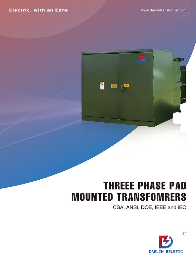 Daelim Pad Mounted Transformer Catalog | PDF