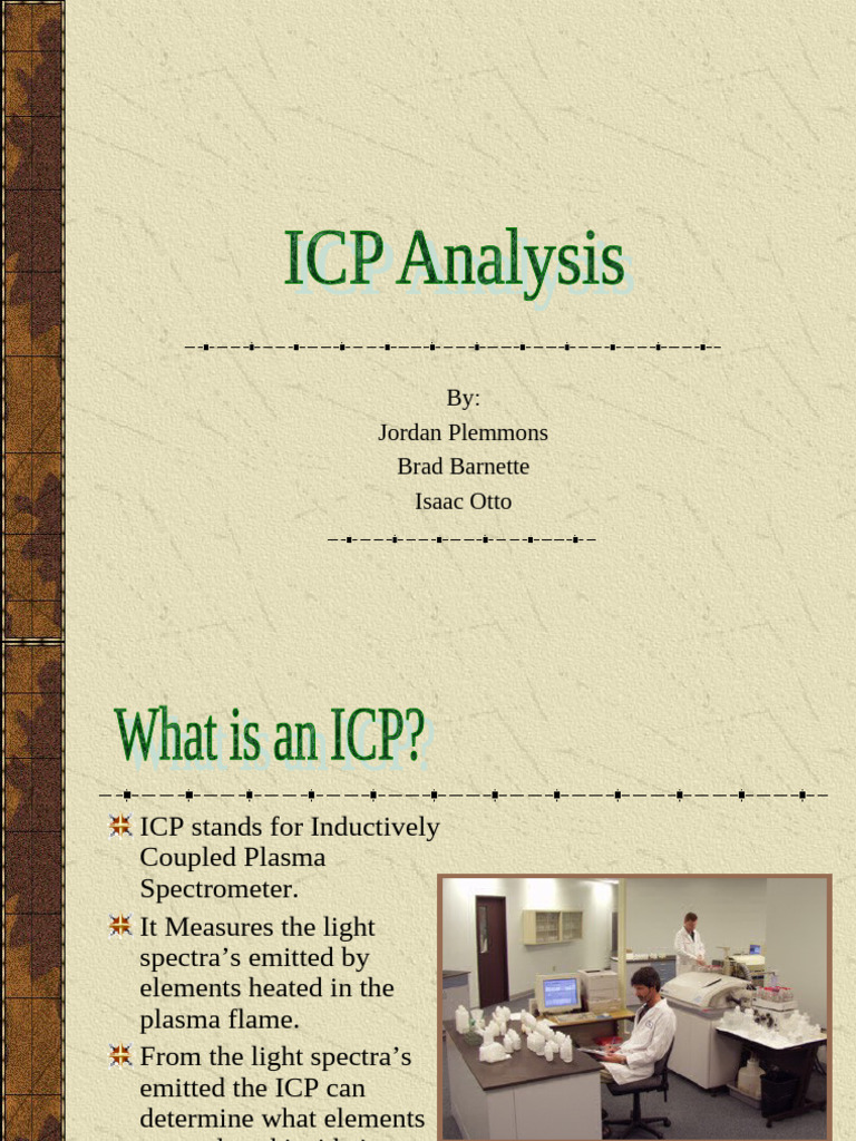 ICP Analysis | PDF