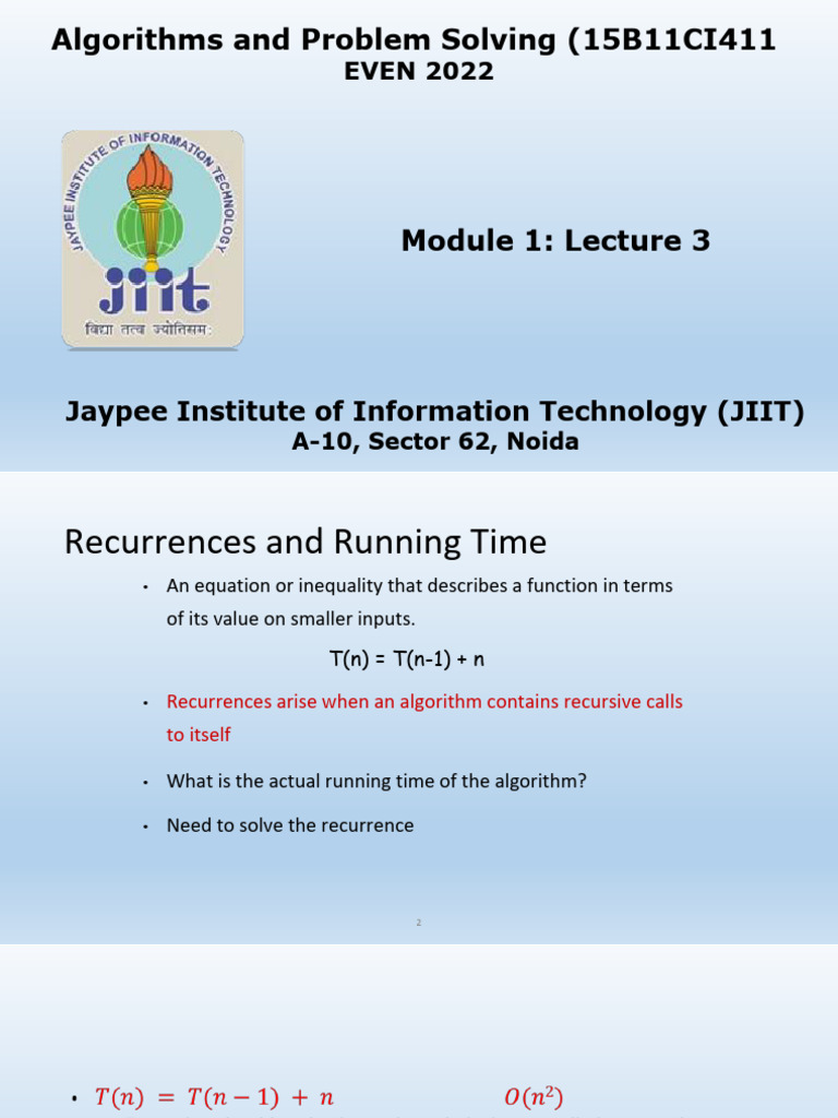 Module 1 Lecture 3 | PDF