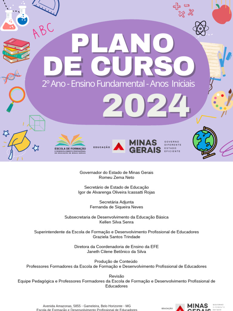 2 Ano Ef Plano de Curso 2024 Anos Iniciais | PDF