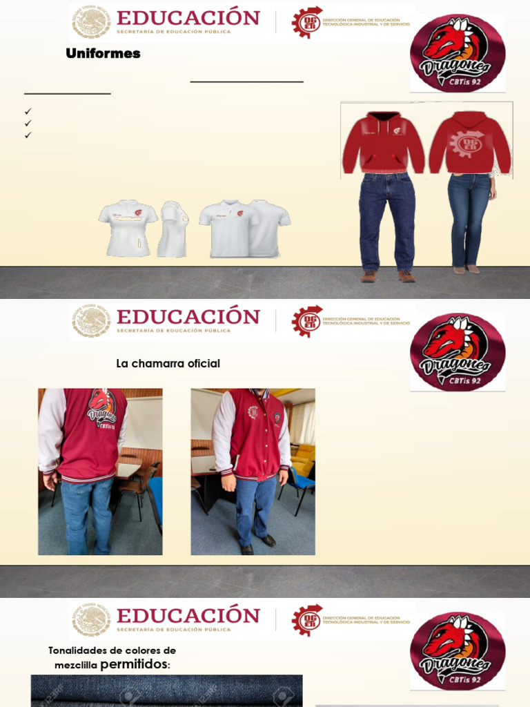 Uniformes CBTIS 92 | PDF