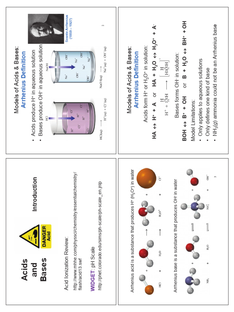 Lecture 12.1 - Intro Acids & Bases | PDF