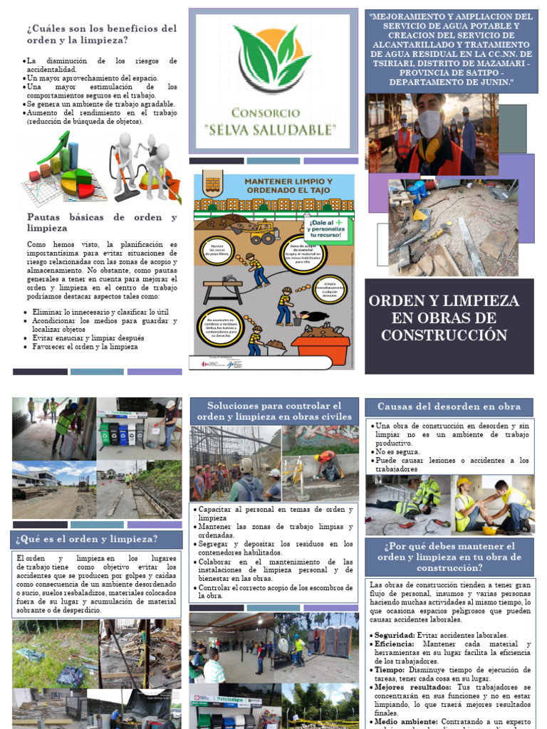 TRIPTICO-ORDEN-Y-LIMPIEZA-EN-OBRA-2 | PDF