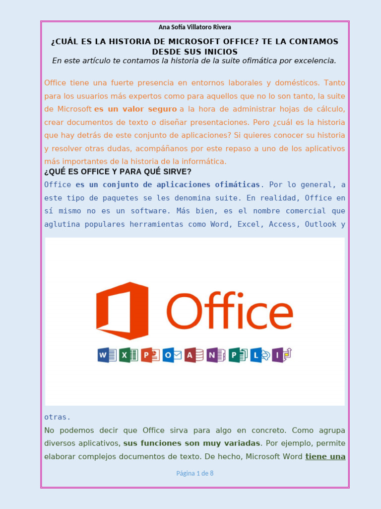 Ejercicio 1 | PDF | Microsoft Office | Microsoft