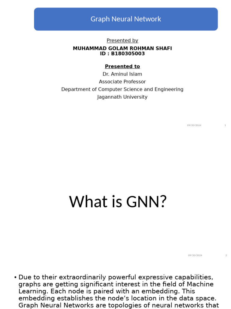 GNN From CH 1 To 5 - Shafi | PDF