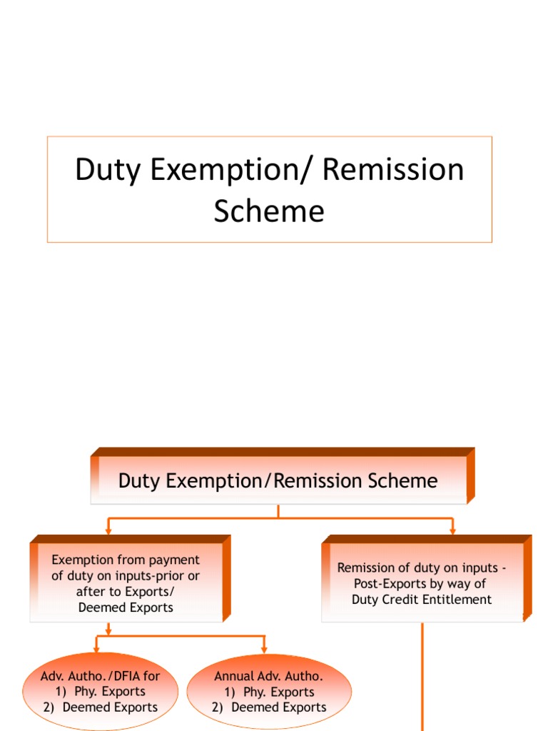 A Comprehensive Guide to India's Duty Exemption/Remission Scheme | PDF ...