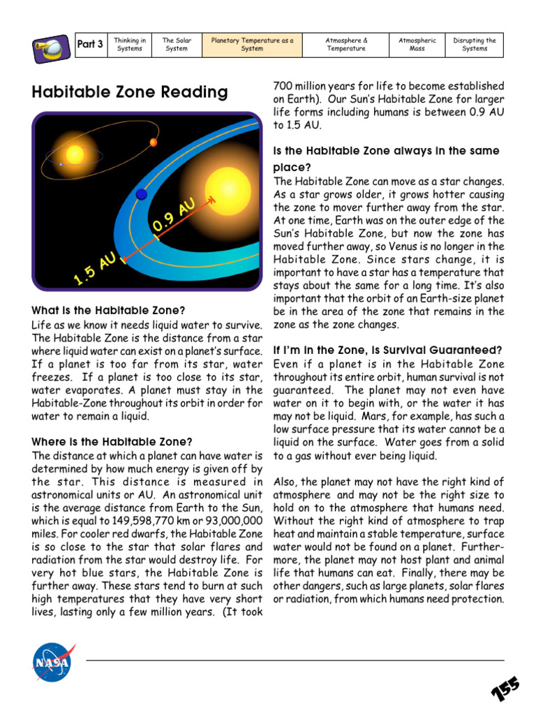 4.2 Habitable Zone Reading | PDF