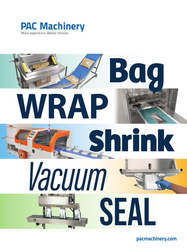 Bag Wrap Shrink Vacuum Seal PAC Machinery Web 2023 | PDF