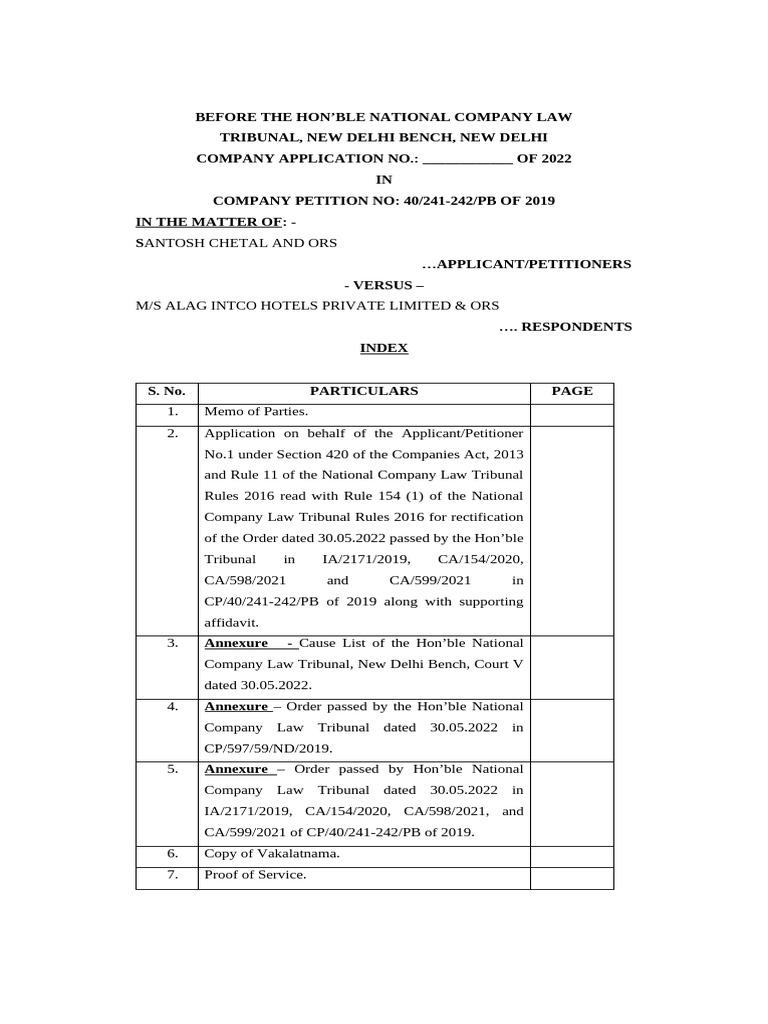 REDO Rectification Application | PDF
