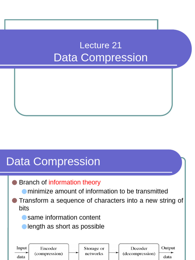 Graphics 21 Compression | PDF