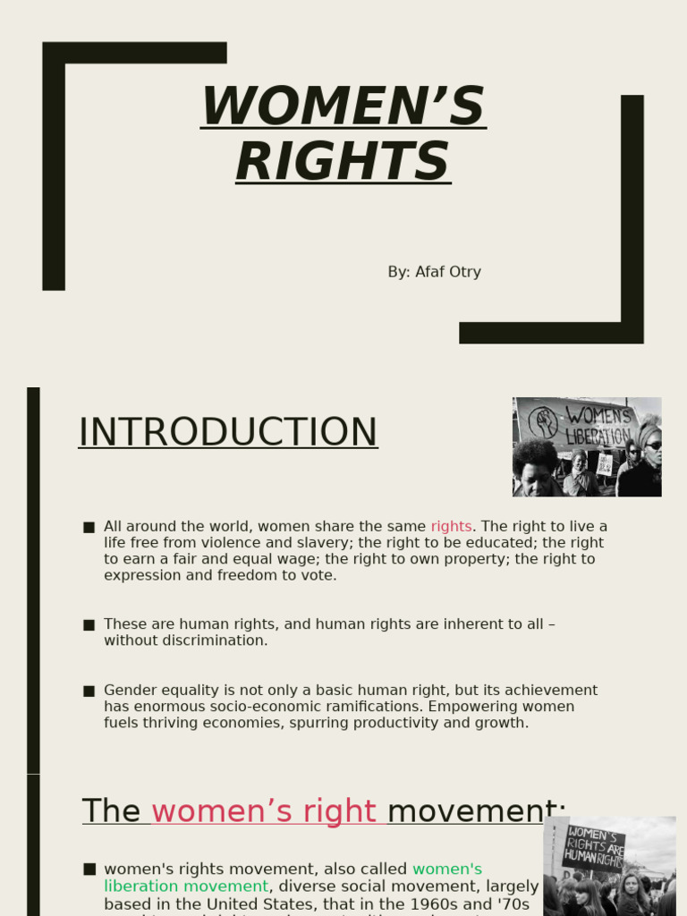 Women's Rights | PDF