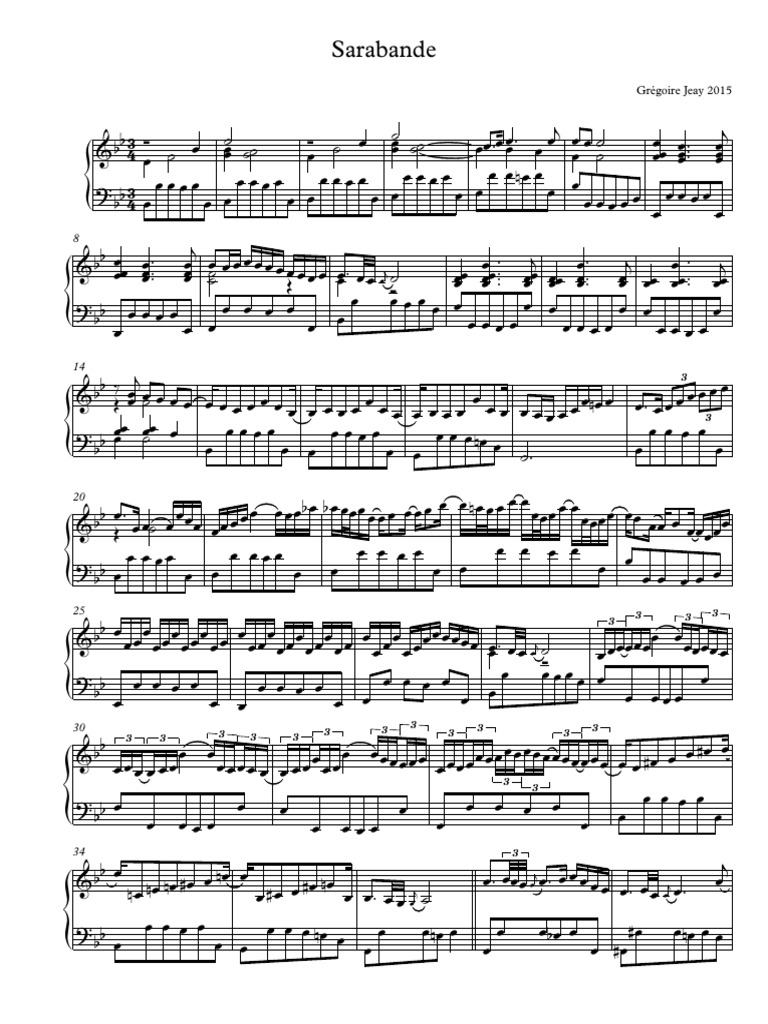 Sarabande | PDF | Graphèmes | Phonétique