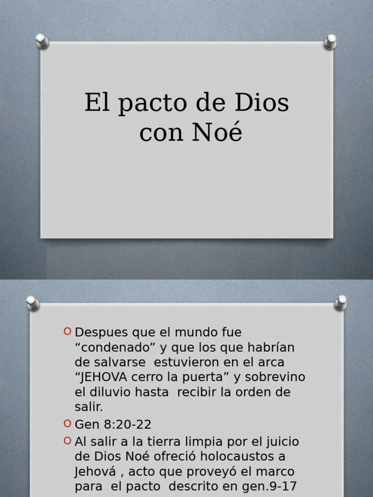 El Pacto Con Noe | PDF | Noé | Religión y espiritualidad