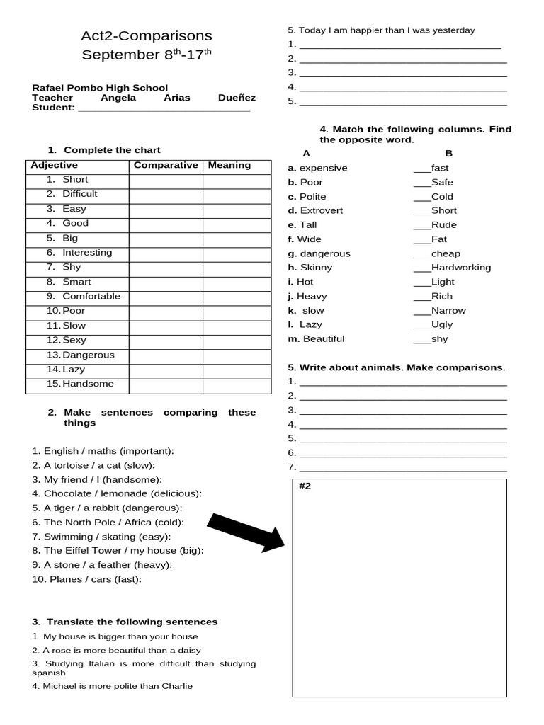 Act2 Comparisons | PDF