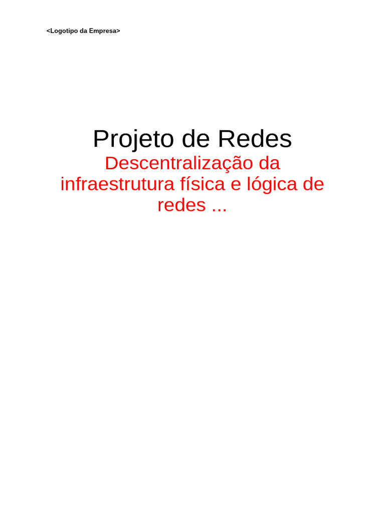 Projeto_de_Redes.modelo.v1 | PDF