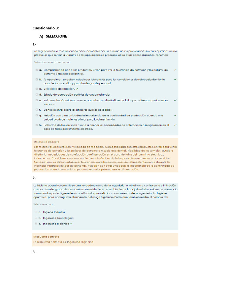 Cuestionario 3 INTEGRADOR | PDF