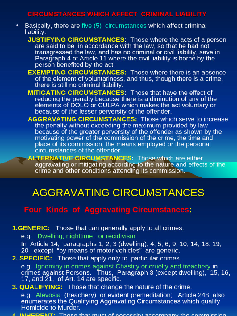 Aggravating Alternative-Circumstances | PDF