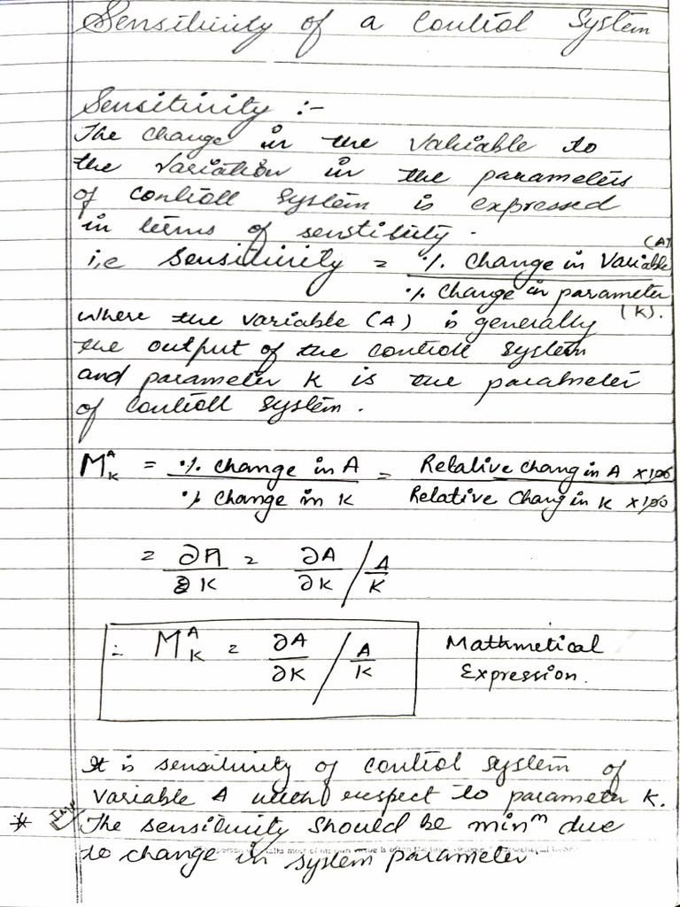 Mathematical Sensitivity Analysis | PDF | Science & Mathematics