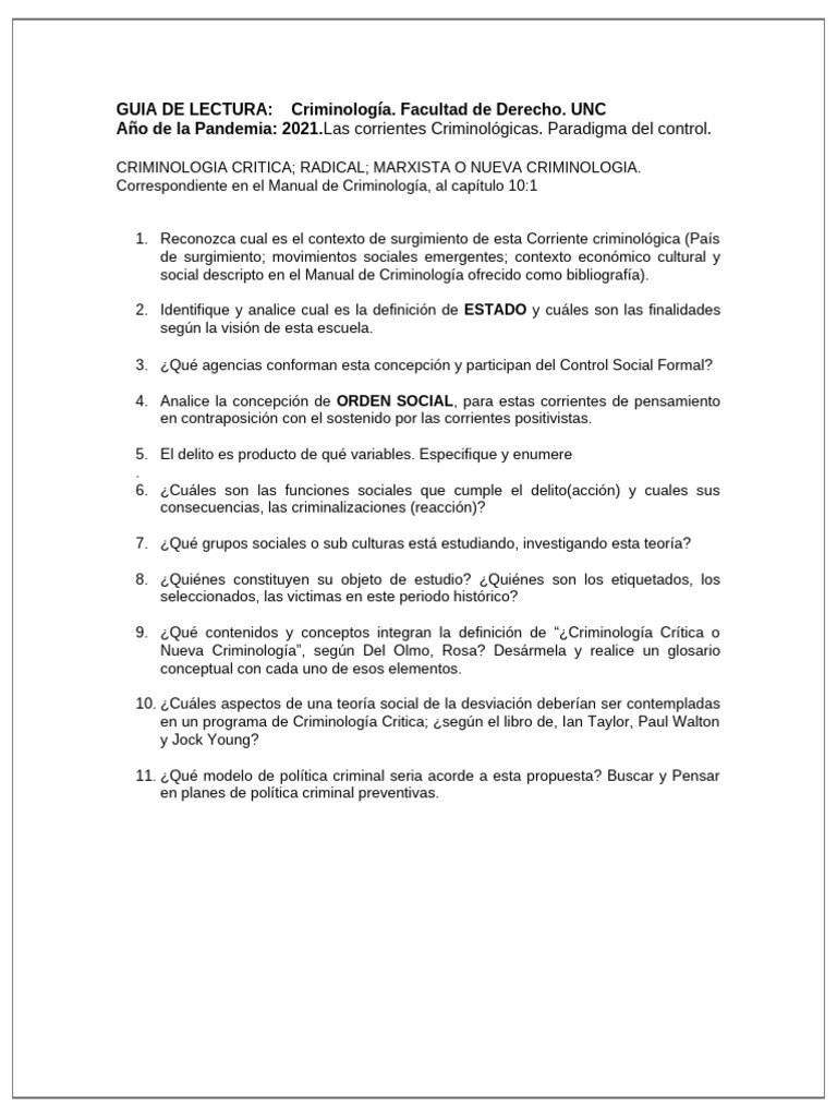 Guia de Lectura Unidad 2 | PDF