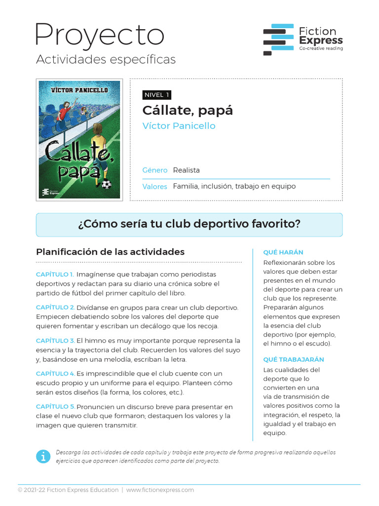 Hoja Proyecto Callate Papa | PDF