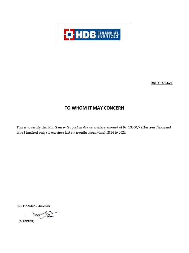 HDB Experience | PDF