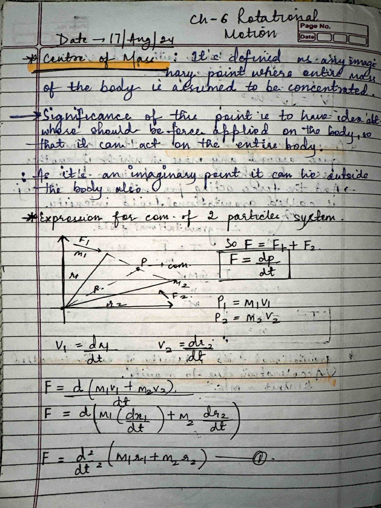 System of Particles | PDF