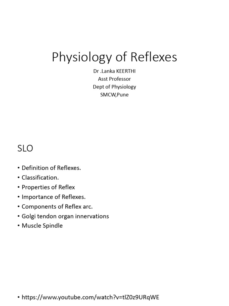 reflexes | PDF